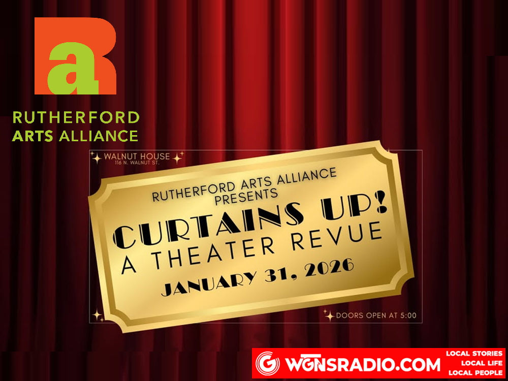 RAA with "Curtains Up" Jan. 31 at Walnut House - WGNS Radio
