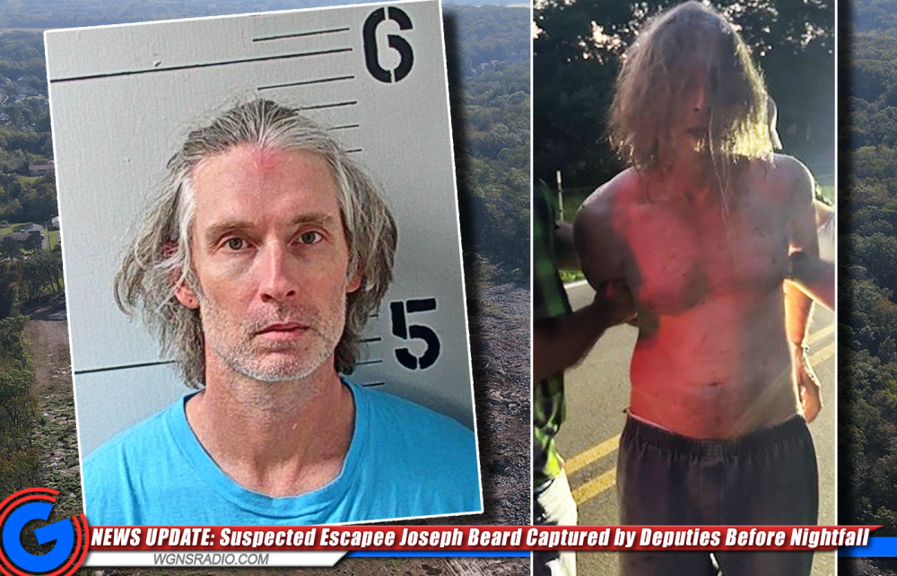 NEWS UPDATE: Suspected Escapee Joseph Beard Captured by Deputies Before ...