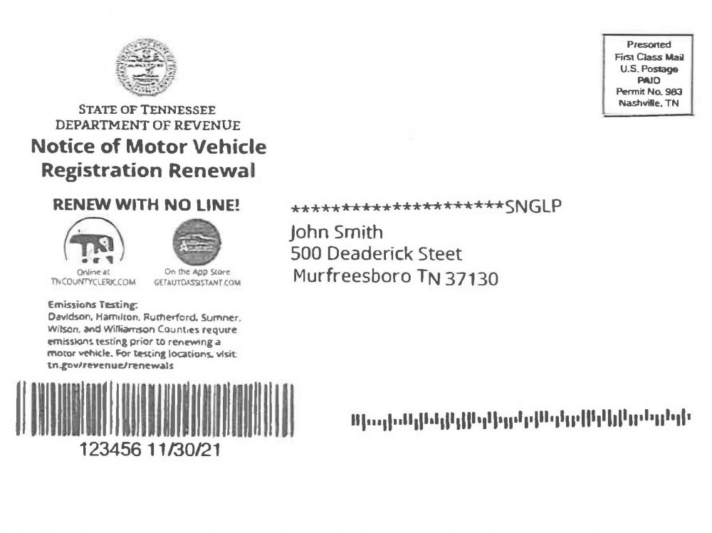 Notice To RENEW LICENSE PLATES Looks Different This Year WGNS Radio