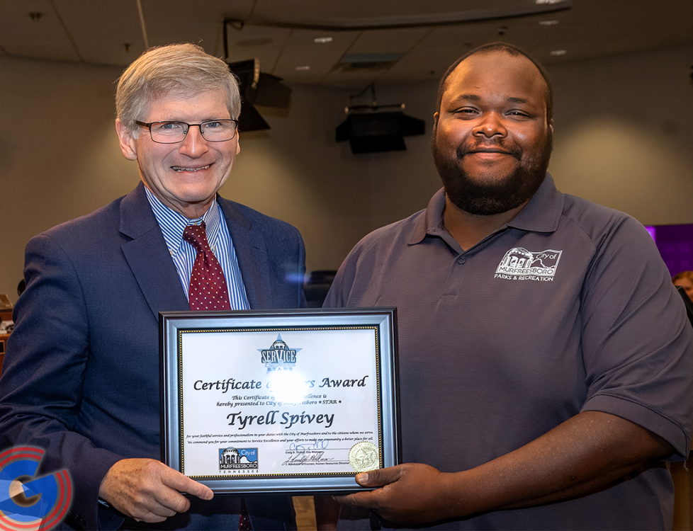 Vice Mayor Bill Shacklett Recognizes Parks Employees with STARS Award ...